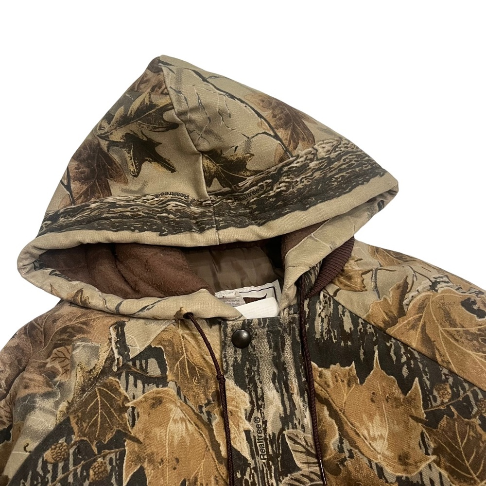 Rare Vintage Duxbak Realtree Camo Zip Up Hooded Jacke… - Gem